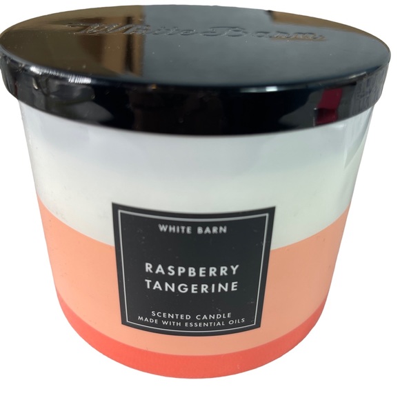 Accents | Bath Body Works White Barn 3 Wick Raspberry Tangerine Scented ...